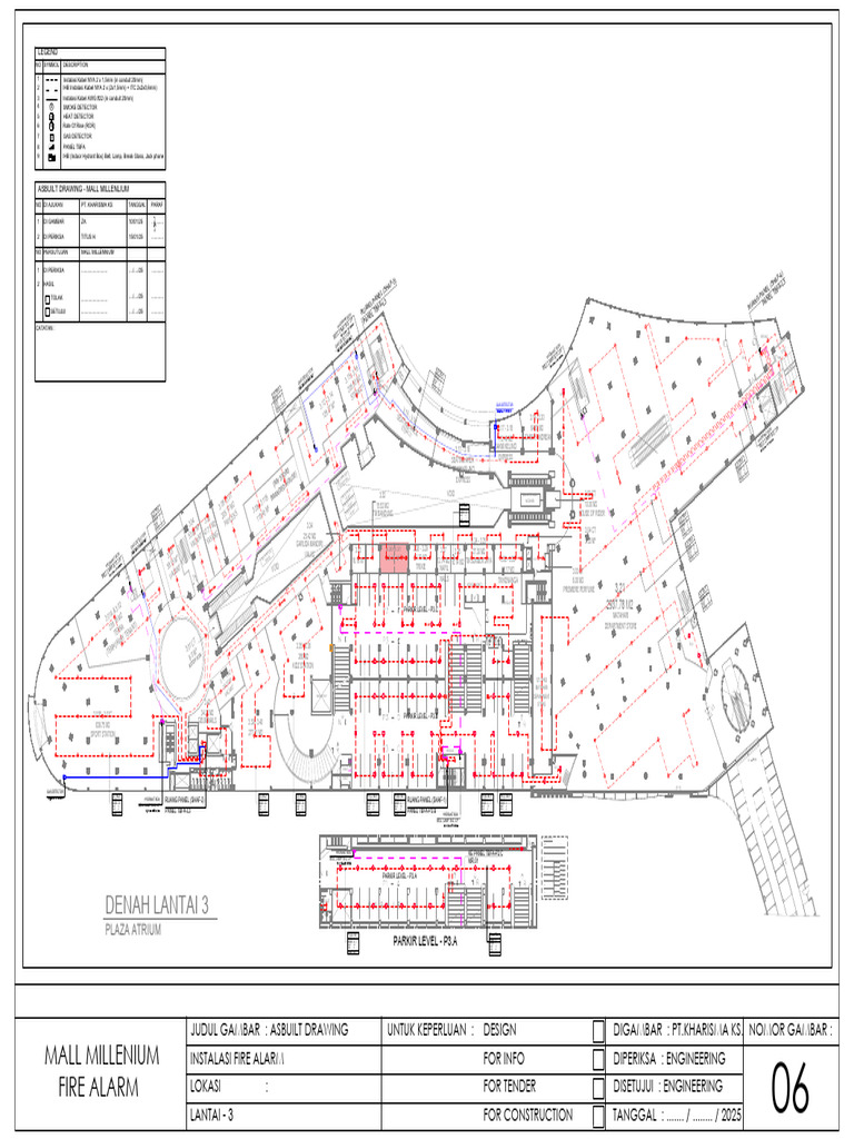 Fire Alarm Layout for Mall Millennium | PDF | Safety | Fire Protection