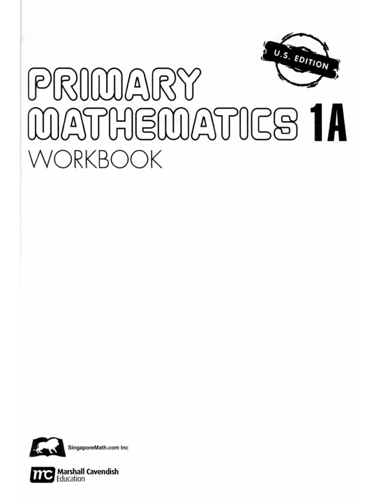 Singapore Primary Mathematics 1A Sample Pages | PDF