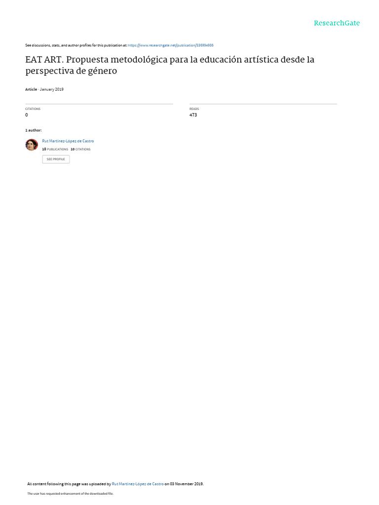 Artculocompleto RevistaImaginar Eatart Propuestametodolgica | PDF | Género | Estudios de género