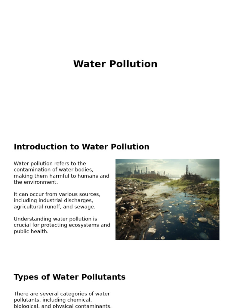 Water Pollution | PDF | Water Pollution | Pollution