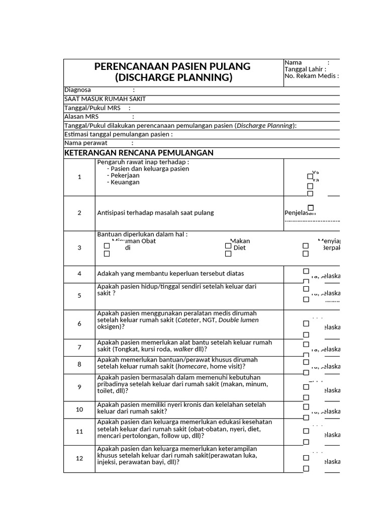 discharge planning | PDF