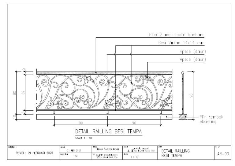 Revisi Detail 08-01-25-Pagar Design-Model | PDF