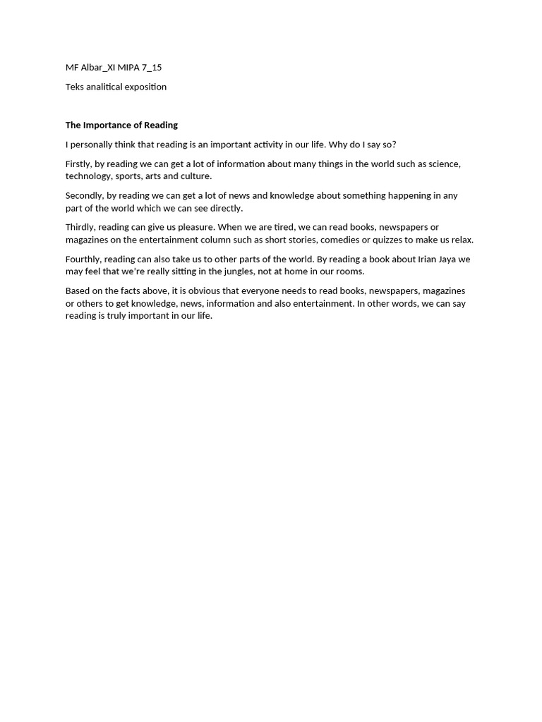 Teks Analitical Exposition | PDF