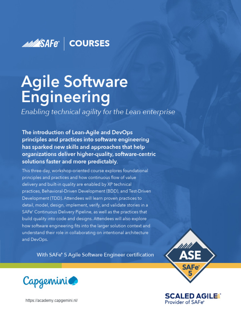 SAFe Agile Software Engineering - Capgemini Academy - 0 | PDF | Agile ...