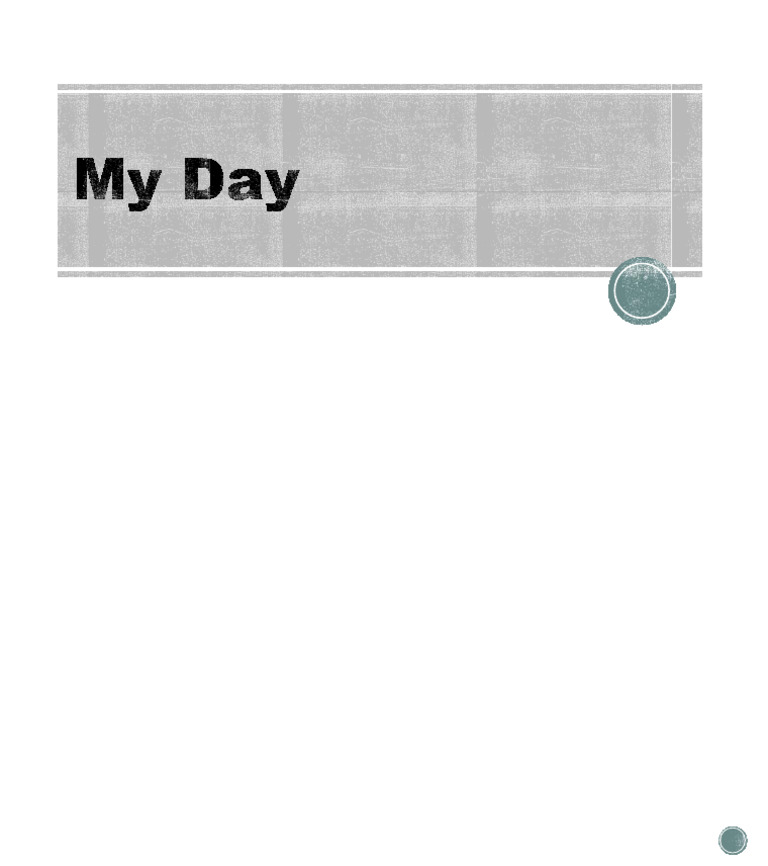 My Day | PDF