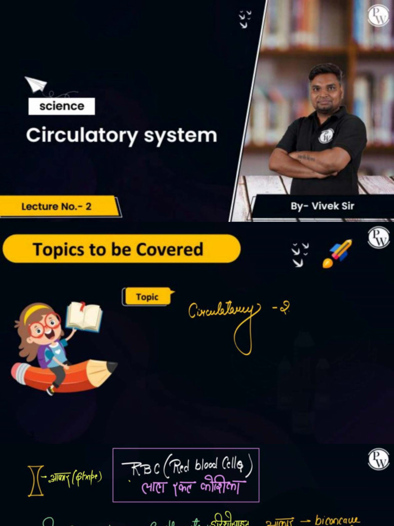 Circulatory System 02 - Class Notes (Science) | PDF