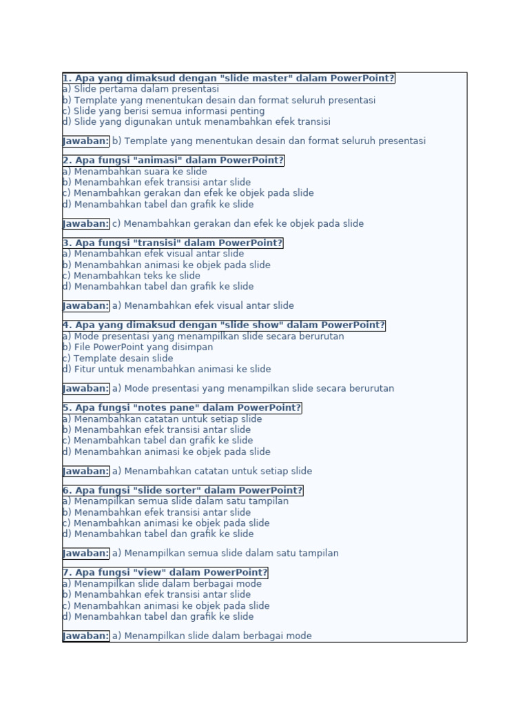 Fungsi Utama Fitur PowerPoint | PDF