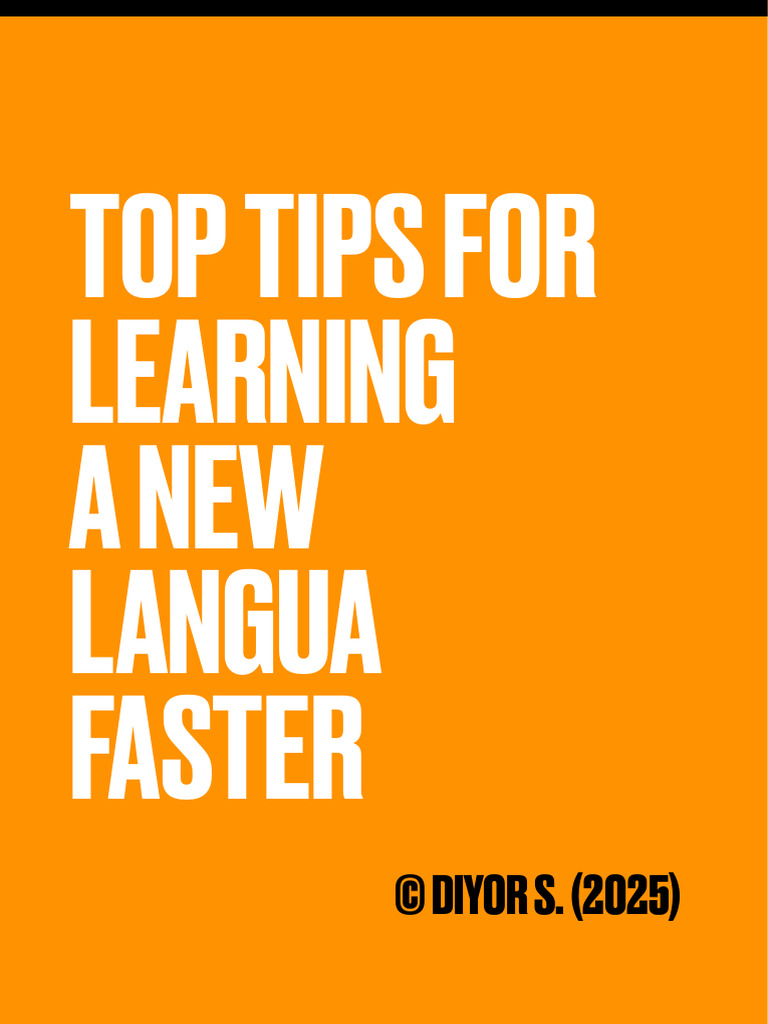 @IELTS_Dr - Top Tips for Learning a New Language Faster | PDF ...