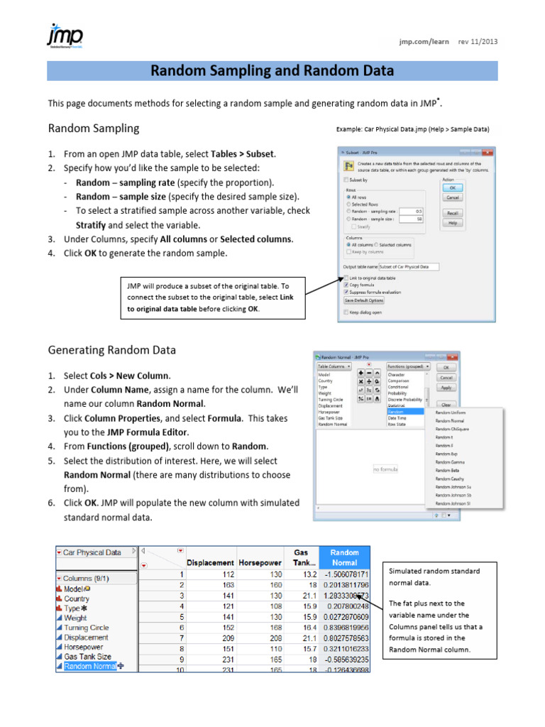 03 Random Sampling Random Data | PDF