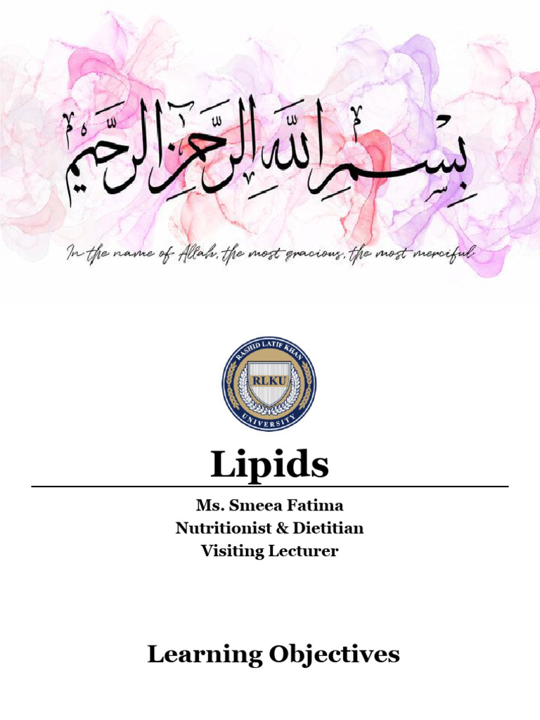 Lecture 22 Fats | PDF