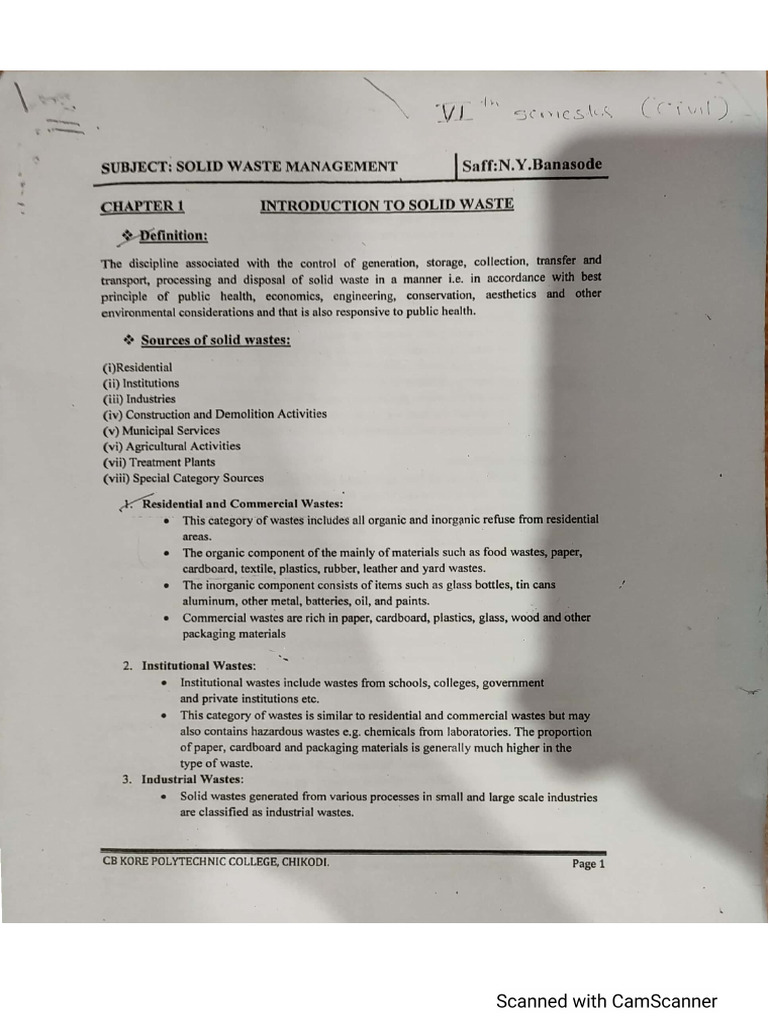 Solid Waste Management (SWM) | PDF