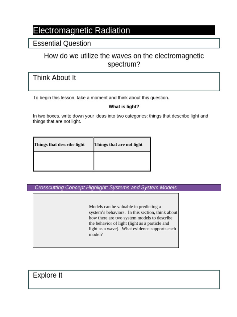 Electromagnetic Radiation | PDF | Electromagnetic Radiation | Electromagnetic Spectrum
