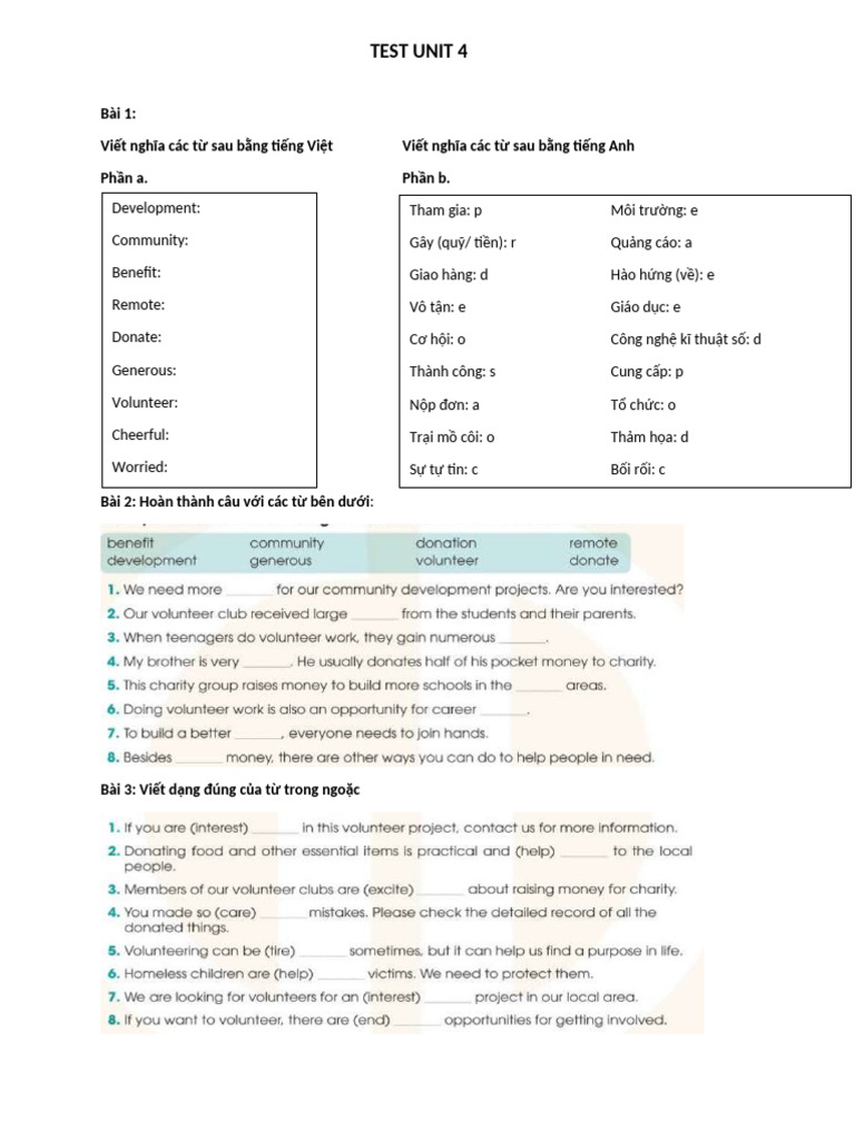 Grade 10 unit 4 | PDF