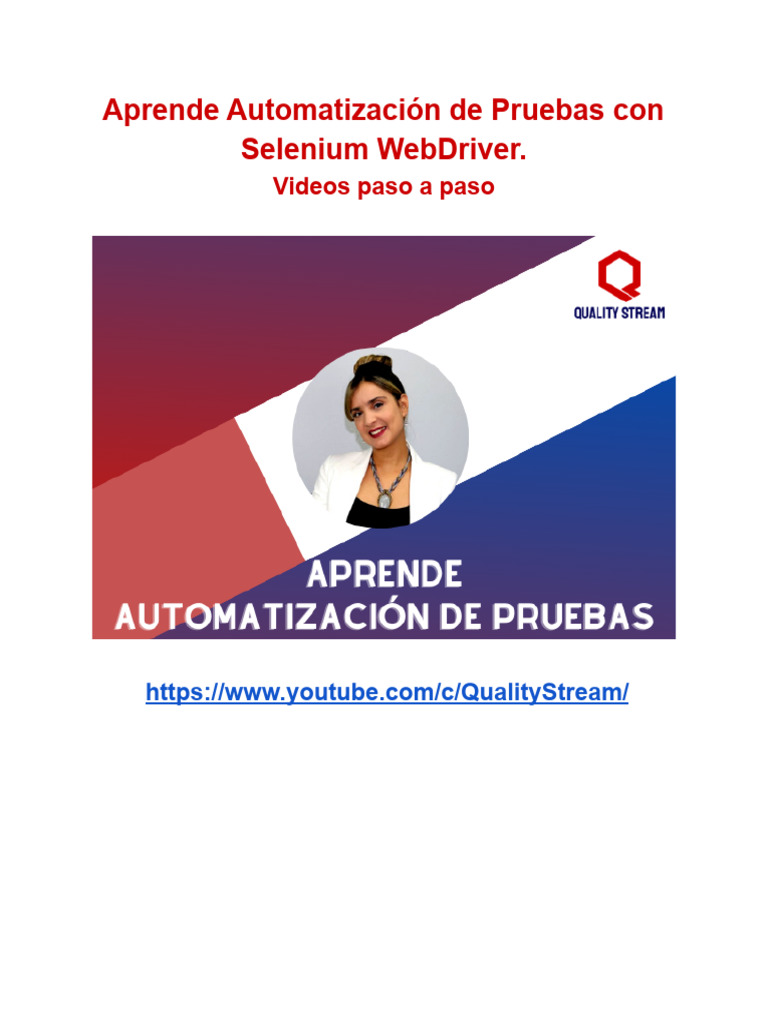 Guía para Aprender Selenium WebDriver Videos Paso A Paso | PDF | Ingeniería de software ...