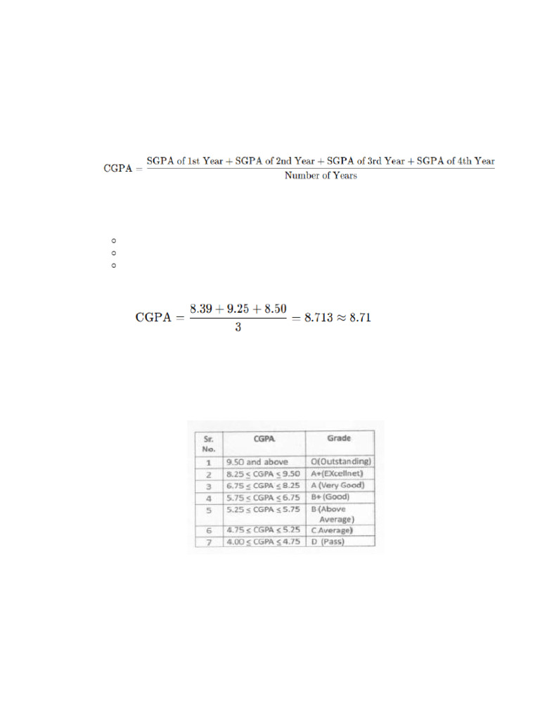 Steps To Convert SGPA To Percentage As Per SPPU Circular | PDF