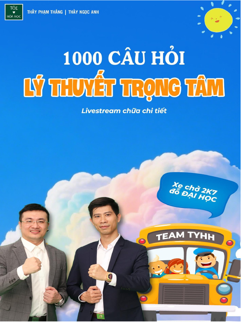 1000 Câu Lý Thuyết Hóa Hay Gặp - Tyhh | PDF
