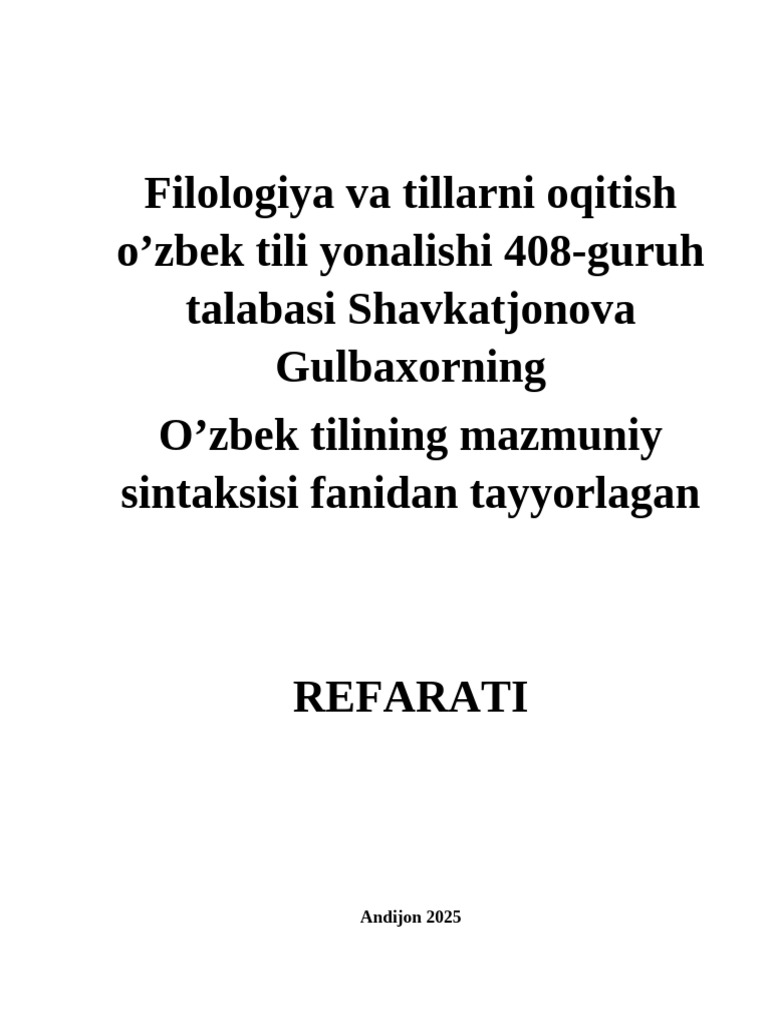 Refarat | PDF