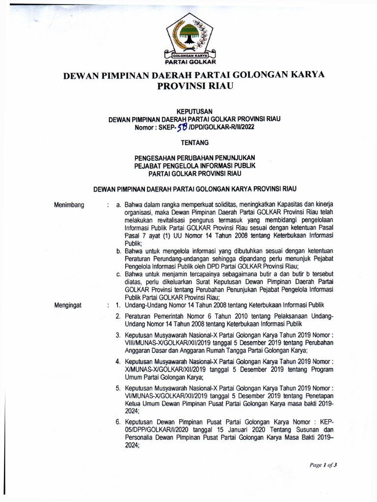 Skep-58 SK Ppid Revisi, PDF | PDF