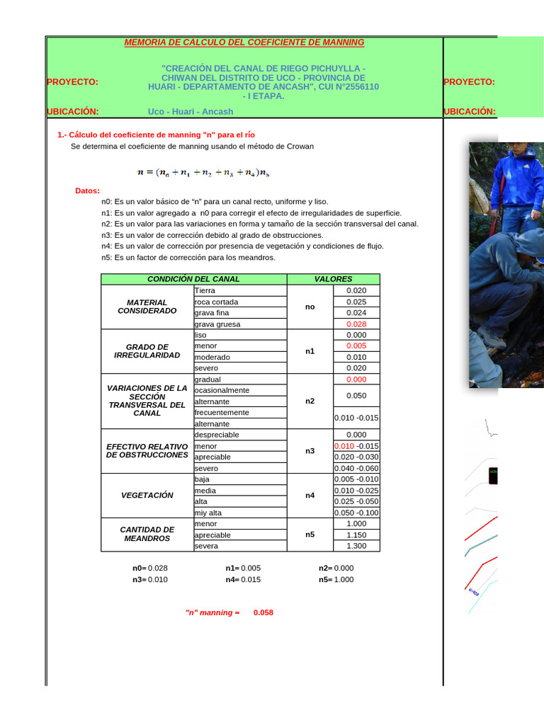 3. MANING | PDF | Geomorfología | Hidrología