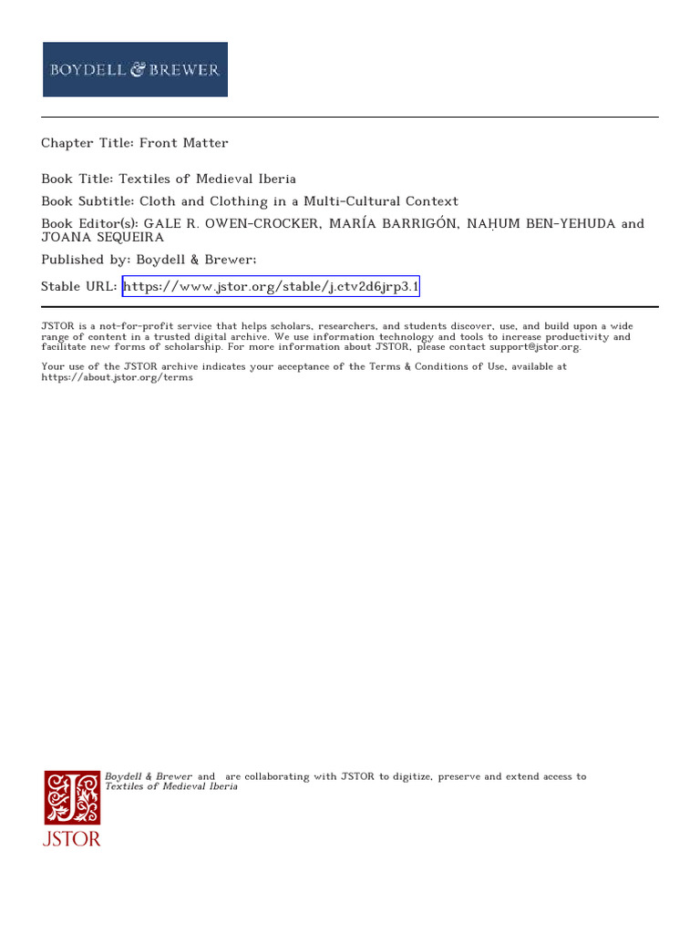 Textiles in Iberia | PDF | Spain | Al Andalus