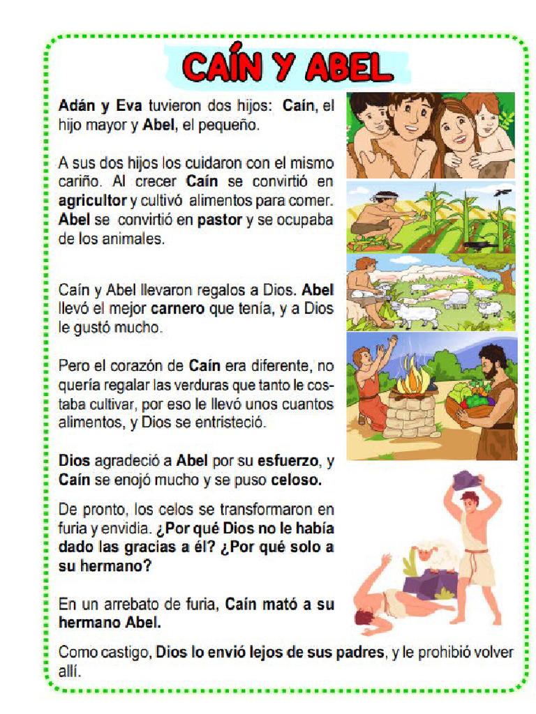 ficha cain y abel | PDF