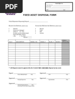 Sample Asset Disposal Form Template | PDF