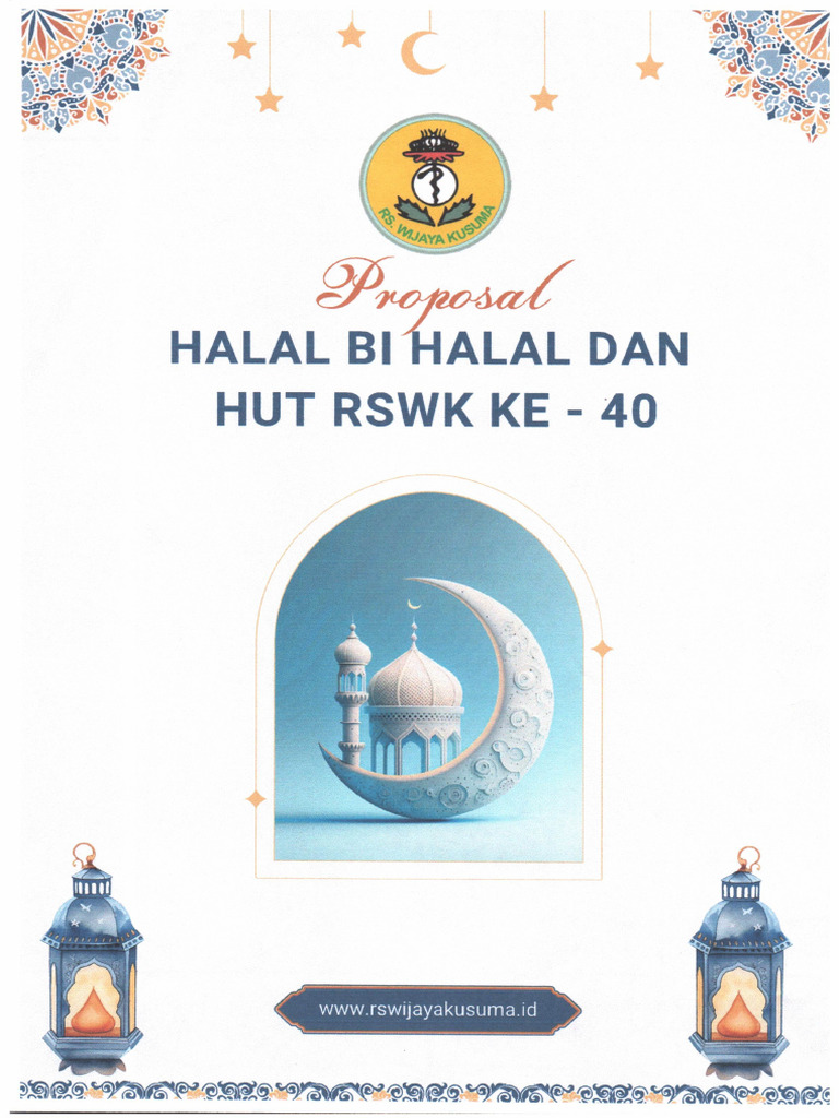 Proposal Halal Bi Halal & Hut RSWK Ke-40 | PDF