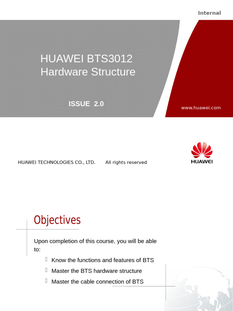 HUAWEI BTS3012 Hardware Overview | PDF | Data Transmission | Electronic ...