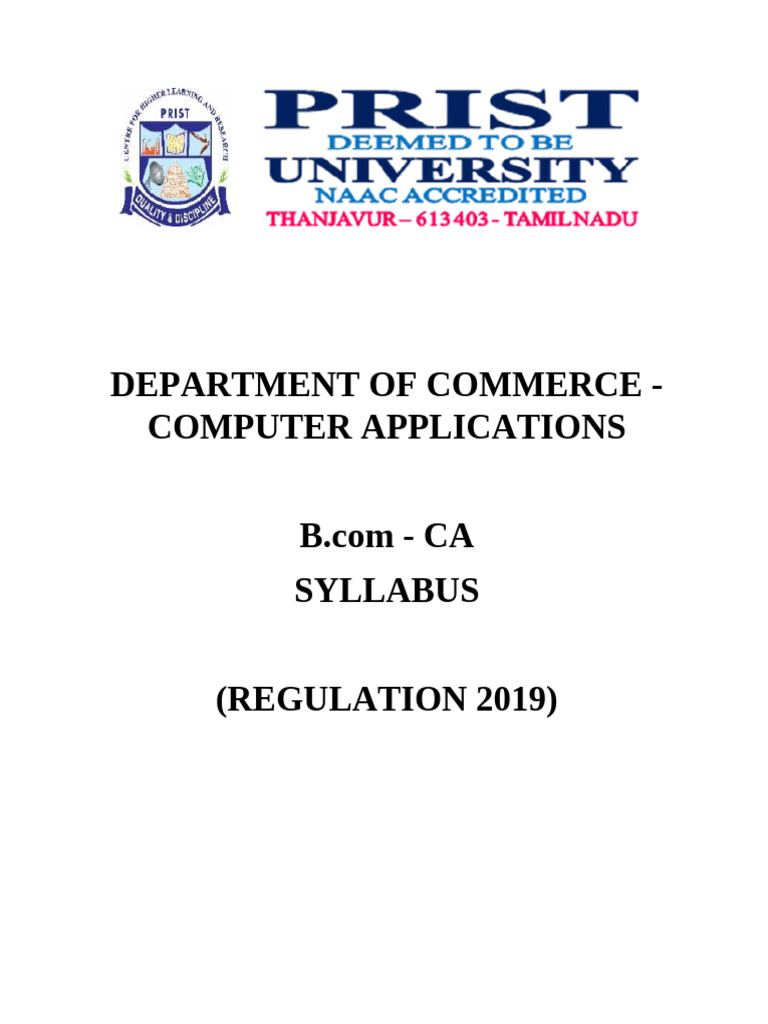 CA 2019 Syllabus - New | PDF | Operating System | Pointer (Computer Programming)