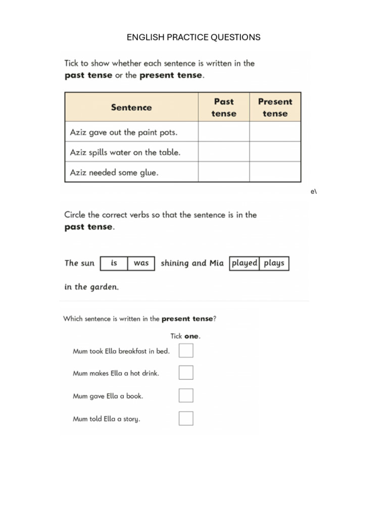 English Practice | PDF