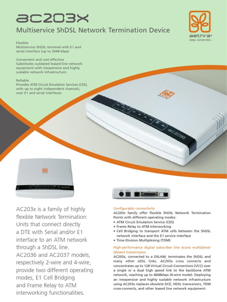 143 302 Ae Ac203x GB Rev0 1207 LR | PDF | Asynchronous Transfer Mode ...