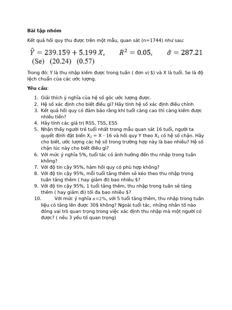 Bài tập nhóm KTL - lấy điểm | PDF