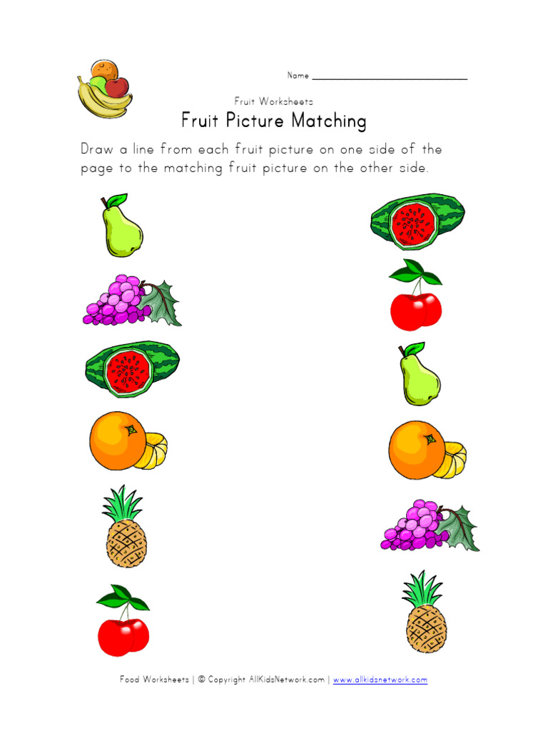 Fruit Picture Matching | PDF