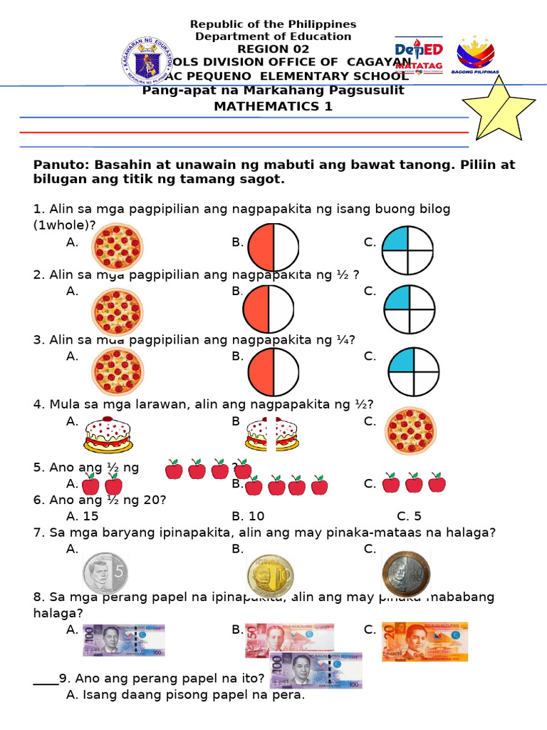 Q4 Math1 PT Key Edited | PDF