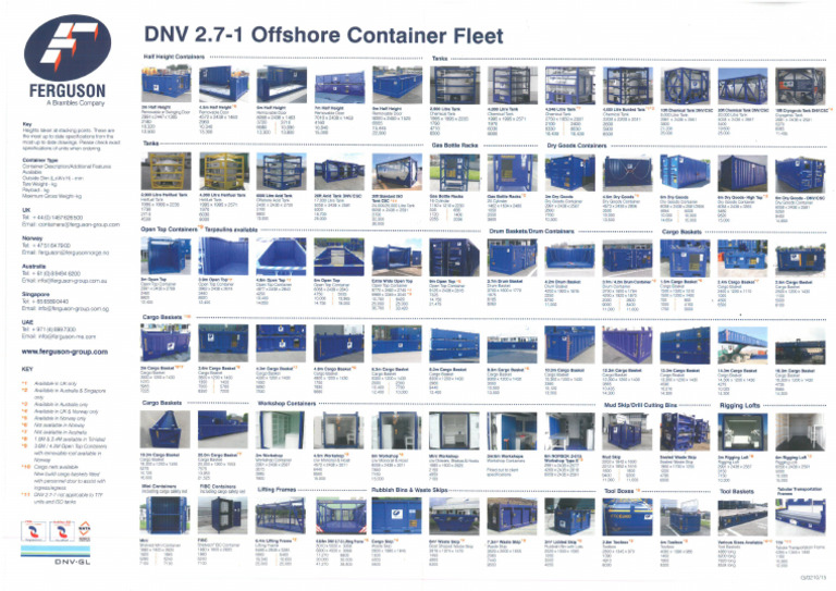 Container Fleet DNV 2.7-1 | PDF