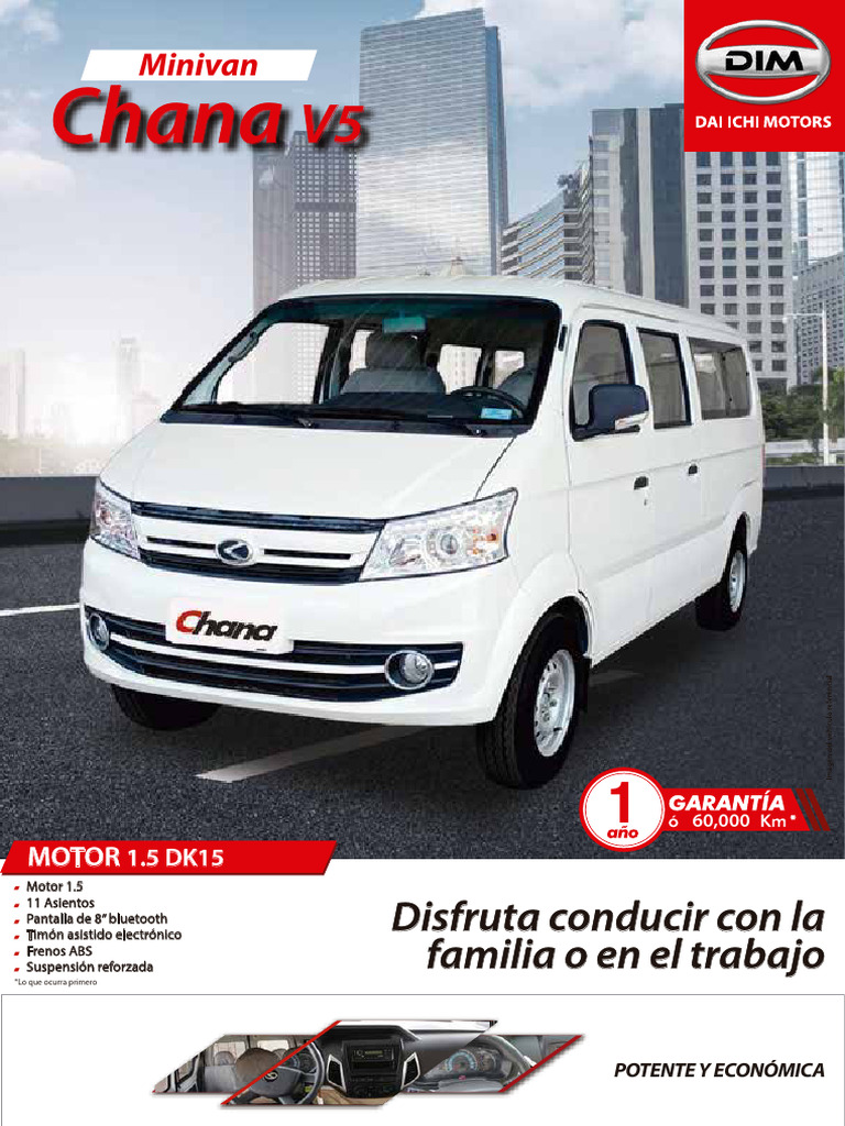 Minivan Chana V5: Motor 1.5 y 11 Asientos | PDF | Industria automotriz ...