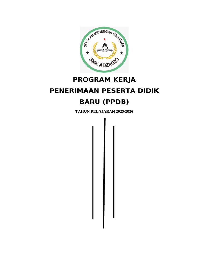 Program Kerja PPDB 2025 | PDF