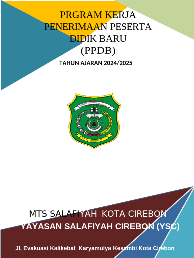 PPDB MTs Salafiyah Cirebon 2024/2025 | PDF