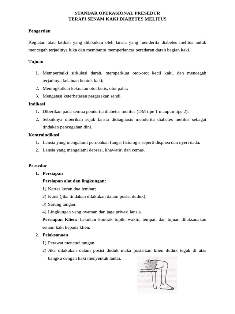 Sop Senam Kaki - Maelani | PDF