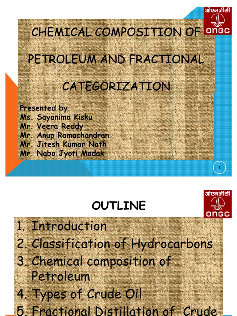 Chemical Composition of Petroleum | PDF | Petroleum | Distillation
