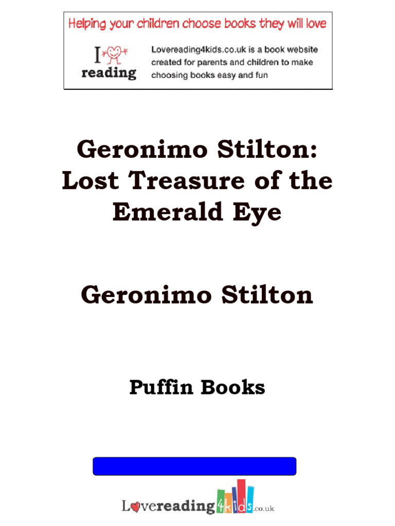 Geronimo Stilton Lost Treasure Extract SM | PDF