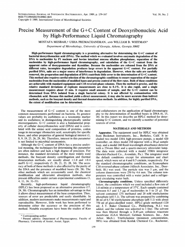 Jurnal Internasional HPLC | PDF | Chromatography | High Performance Liquid Chromatography