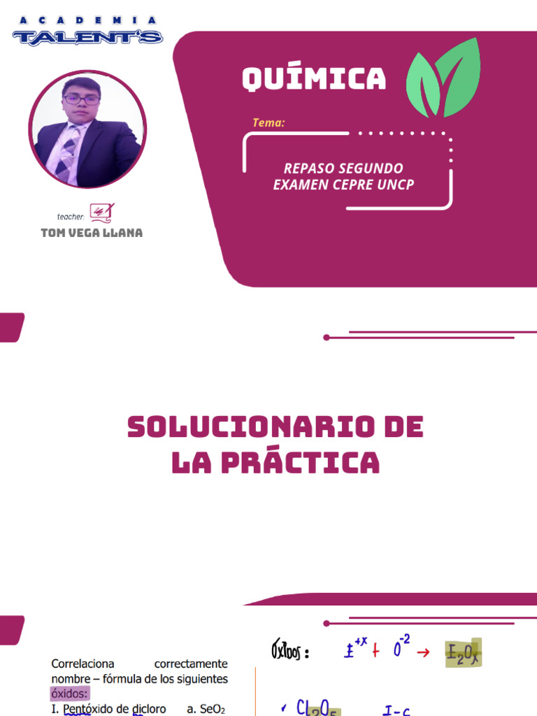 Repaso 02 - Química | PDF