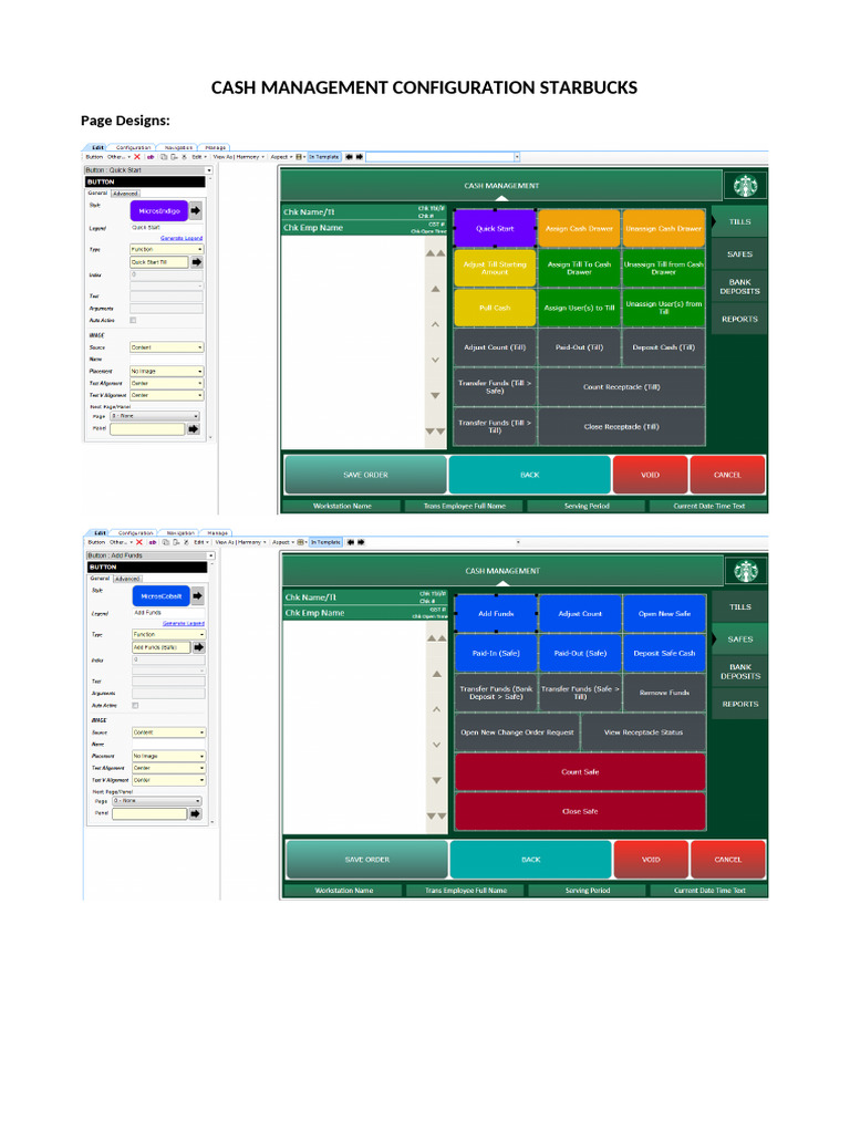 Starbucks Cash Management Setup | PDF