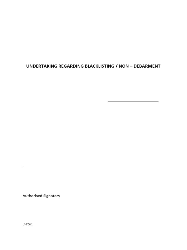 Blacklisting Affidavit New | PDF