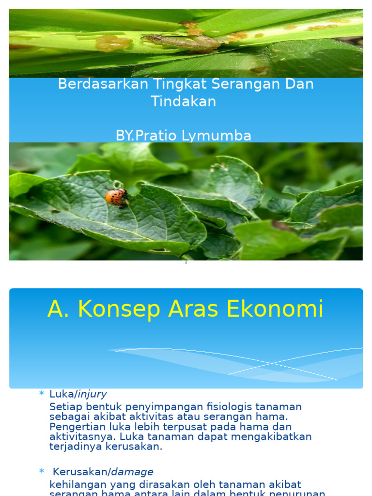 Pratio Lymumba-Ambang-Ekonomi-Pengendalian-Hama-ppt | PDF