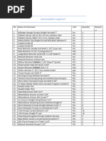 Instrument Count Sheet | PDF | Medical Procedures | Surgery