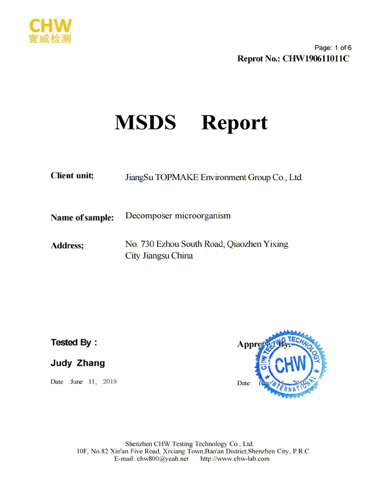 TMK MSDS | PDF