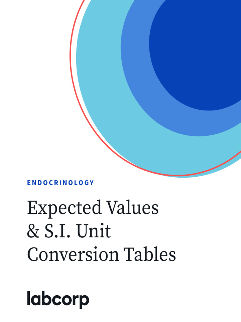 Endocrine Expected Values | PDF | Endocrinology | Medical Specialties
