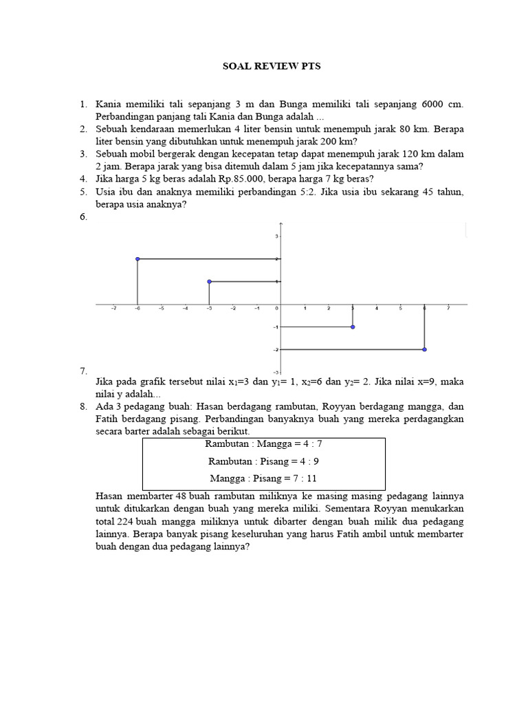 SOAL REVIEW PTS | PDF